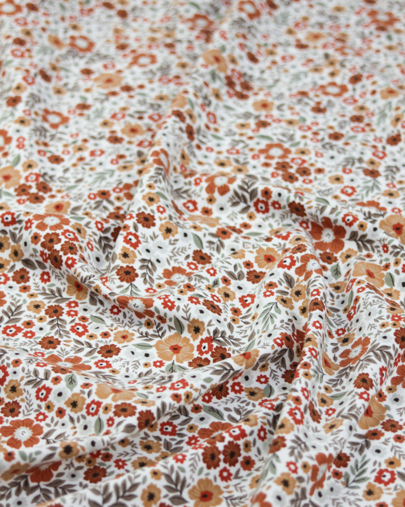 Cotton Jersey Fabric | Prairie Blossom Floral Print – Truro Fabrics