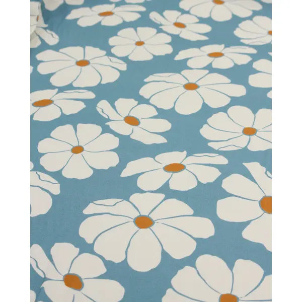 100% Viscose Twill Fabric - Flower Power | Summer Dressmaking Fabric ...